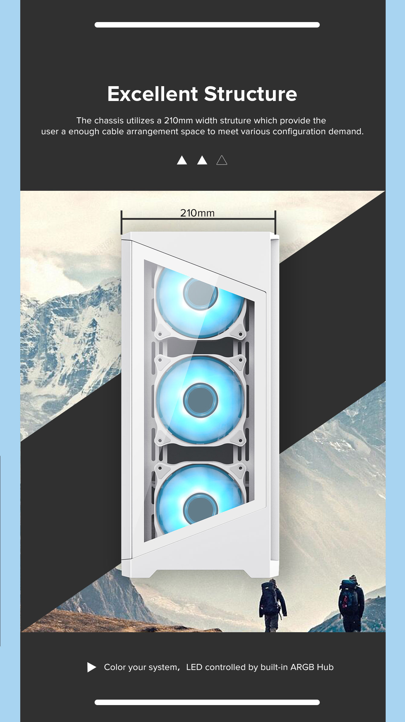 Gamemax Destroyer TGW White USB3.0 Tempered Glass Micro ATX Tower ...