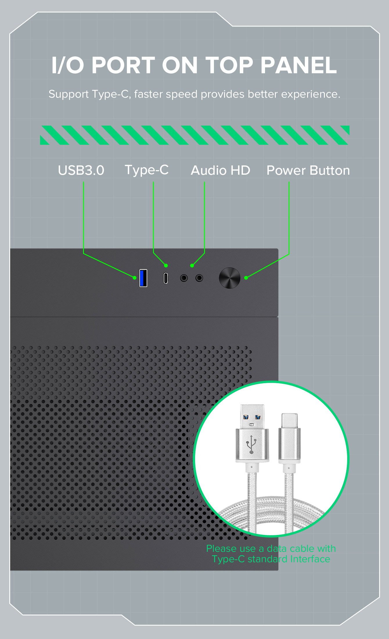 Gamemax Infinity BK Black USB3.0 /Type C Tempered Glass ATX Mid Tower ...