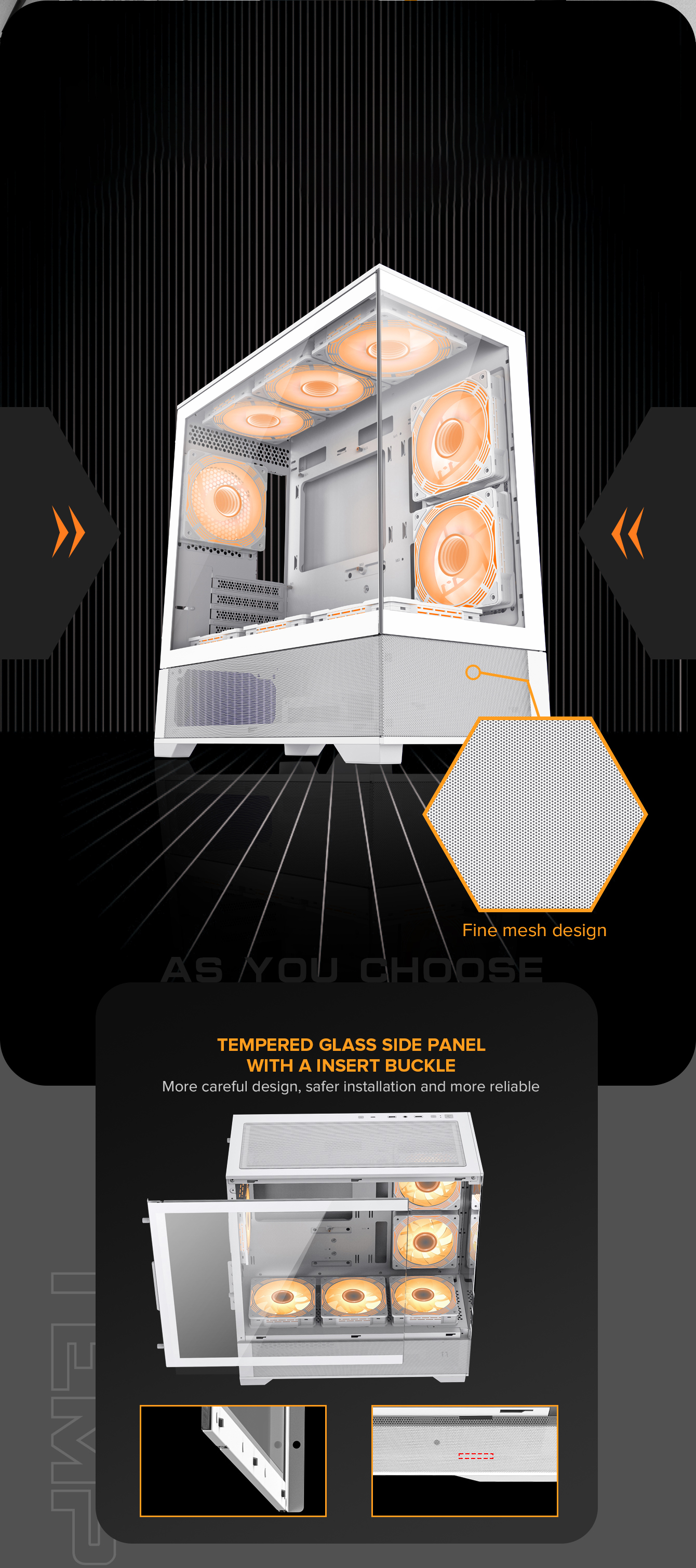 NeweggBusiness - GAMEMAX VISTA MW White USB3.0 Micro-ATX Tower Tempered ...