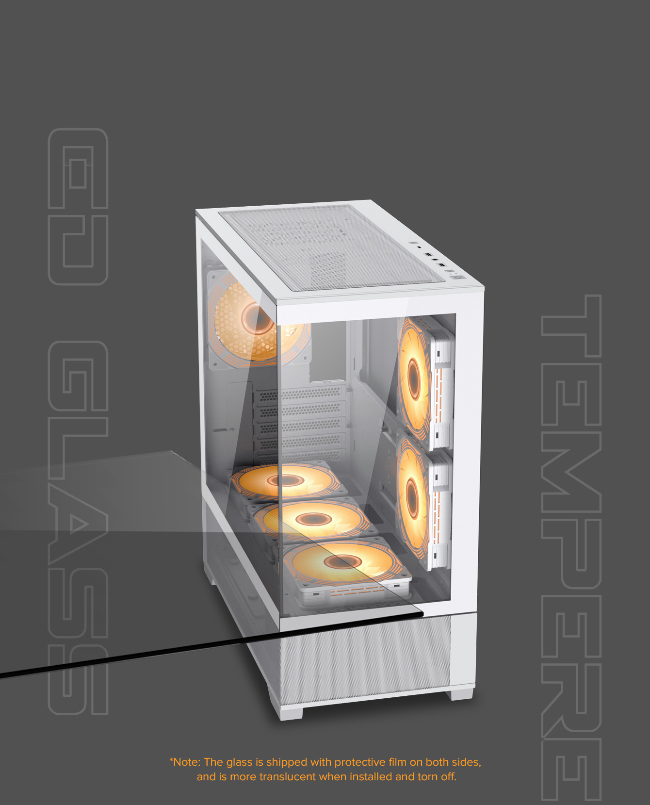 NeweggBusiness - GAMEMAX VISTA MW White USB3.0 Micro-ATX Tower Tempered ...