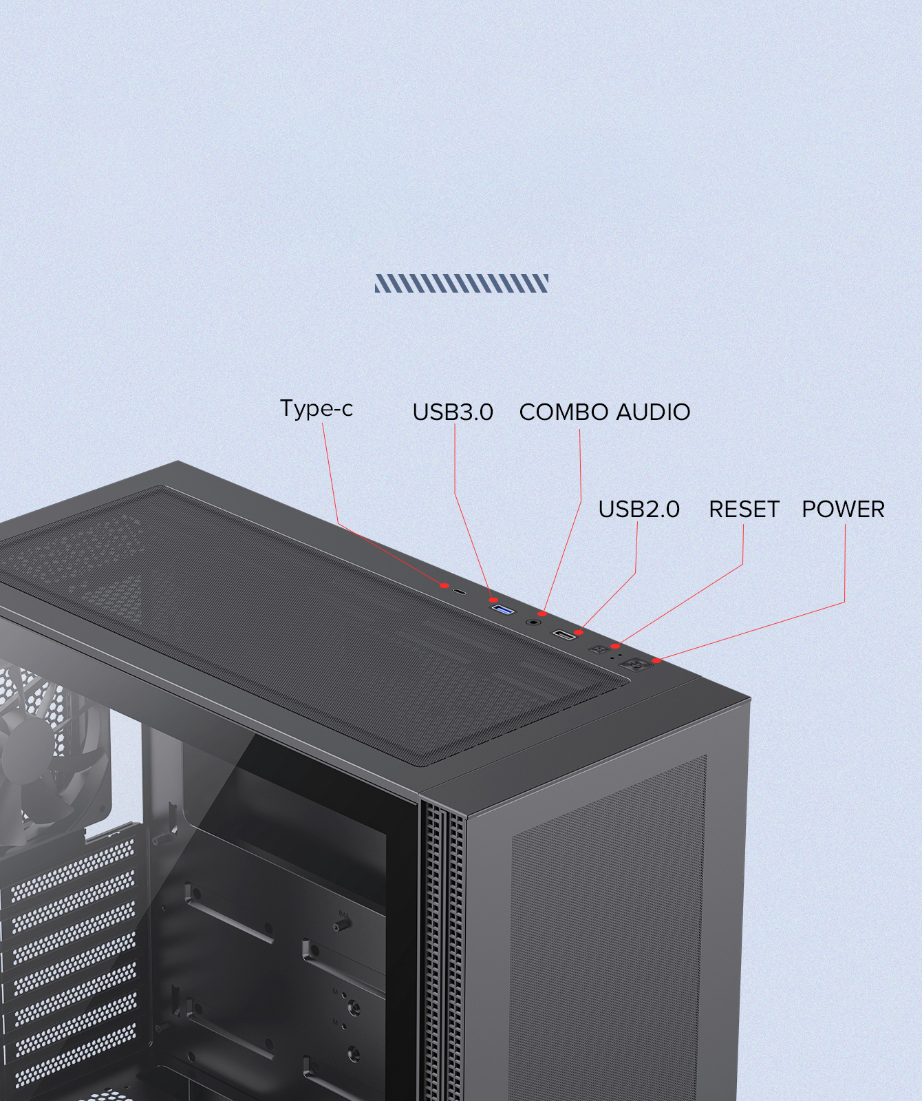 GAMEMAX Quest Black E-ATX PC Gaming Case-Pre-Installed 1X 120mm Black ...