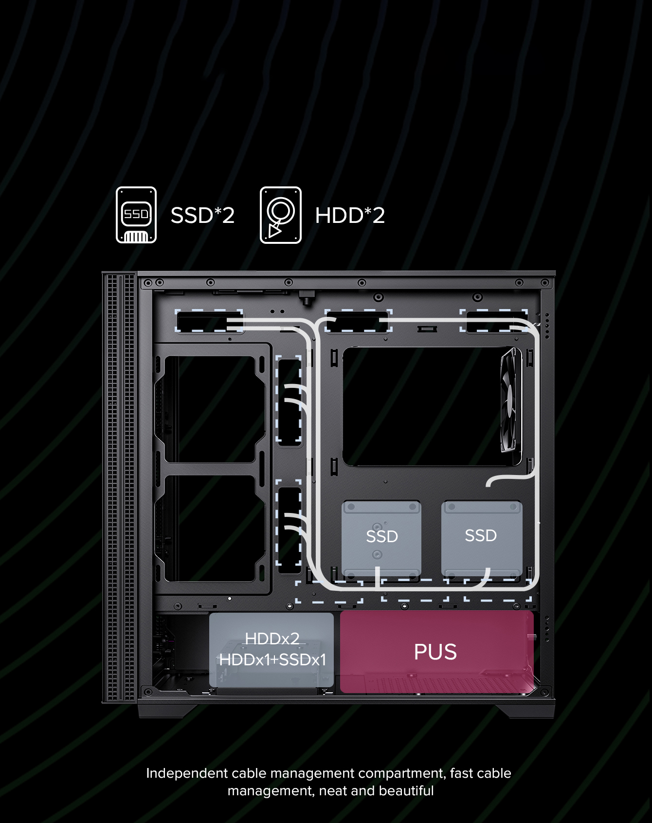 GAMEMAX Quest Black E-ATX PC Gaming Case-Pre-Installed 1X 120mm Black ...