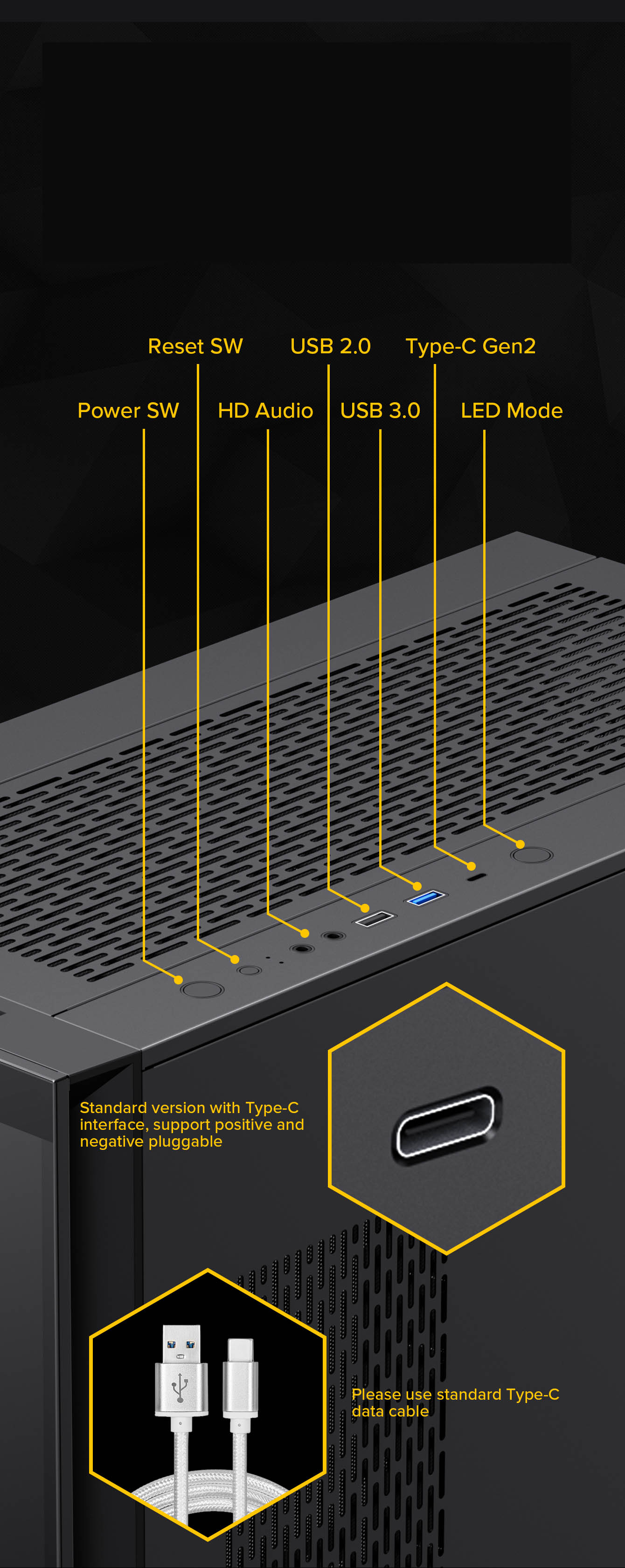 GAMEMAX Leader TG Black Full Tower Computer Case-Micro ATX / ATX / ITX ...