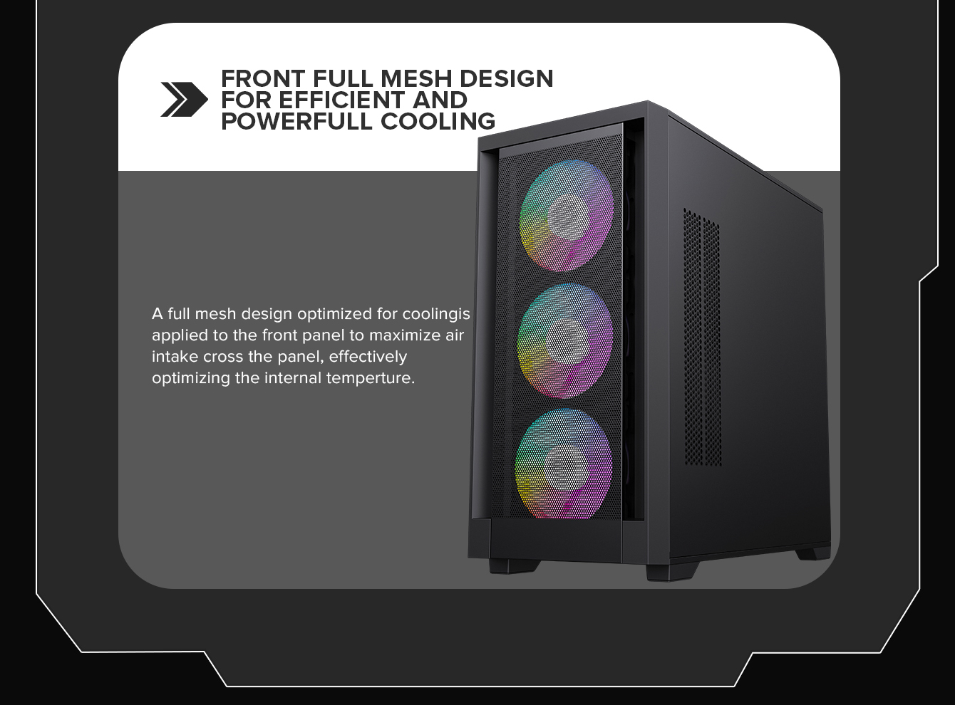 GameMax Defender Mesh Black USB3.0 Micro-ATX Gaming PC Computer Case ...