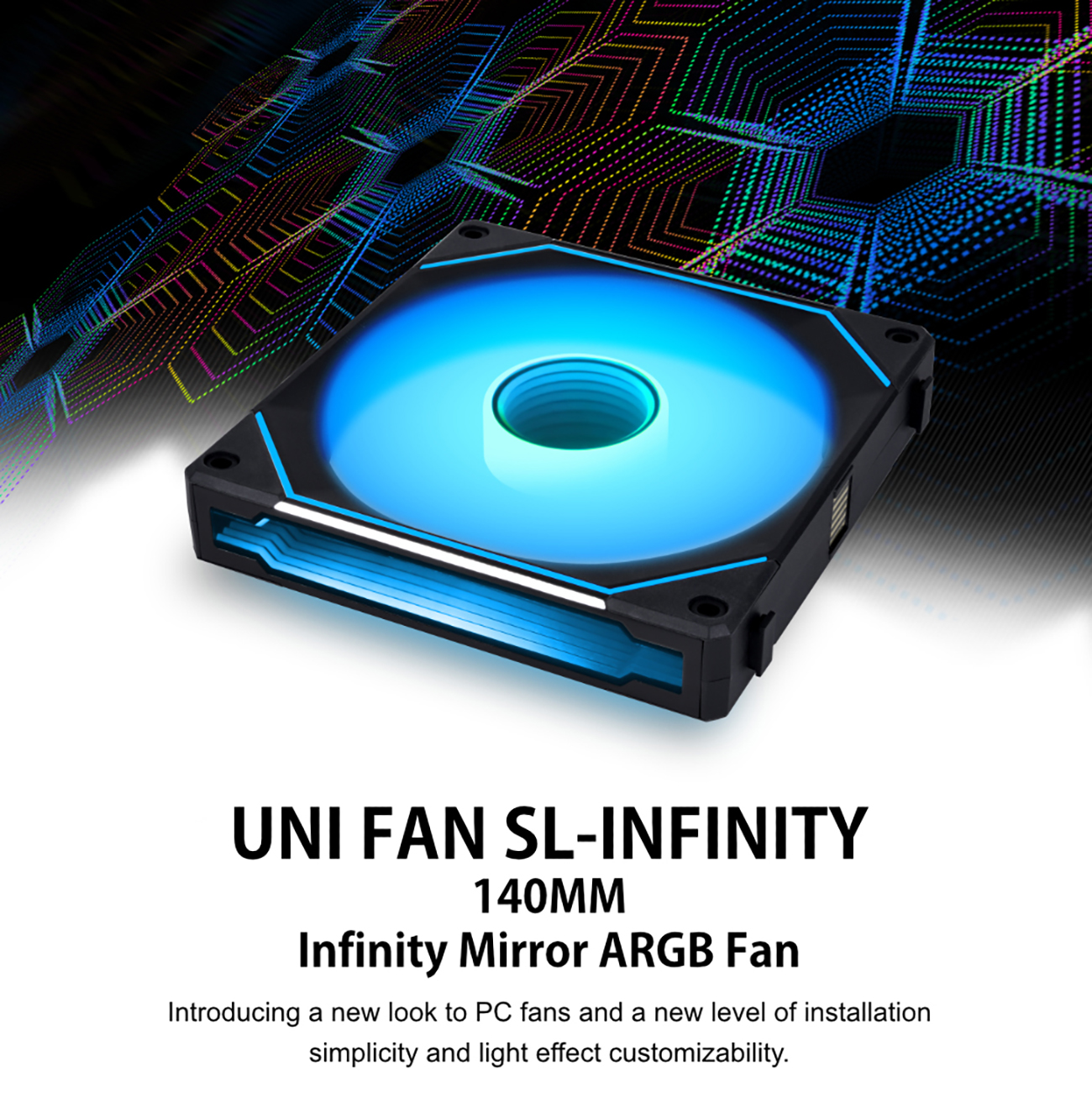 LIAN LI UNI FAN SL INFINITY 140 RGB BLACK ---UF-SLIN140-1B (No ...