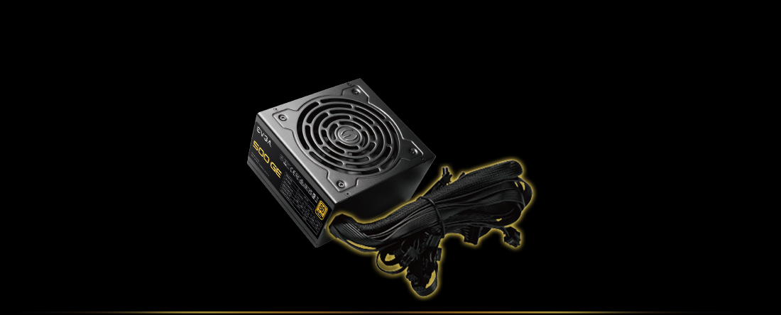 EVGA 500 GE, 80 Plus Gold 500W, Eco Mode, Power Supply 200-GE-0500-V1 ...
