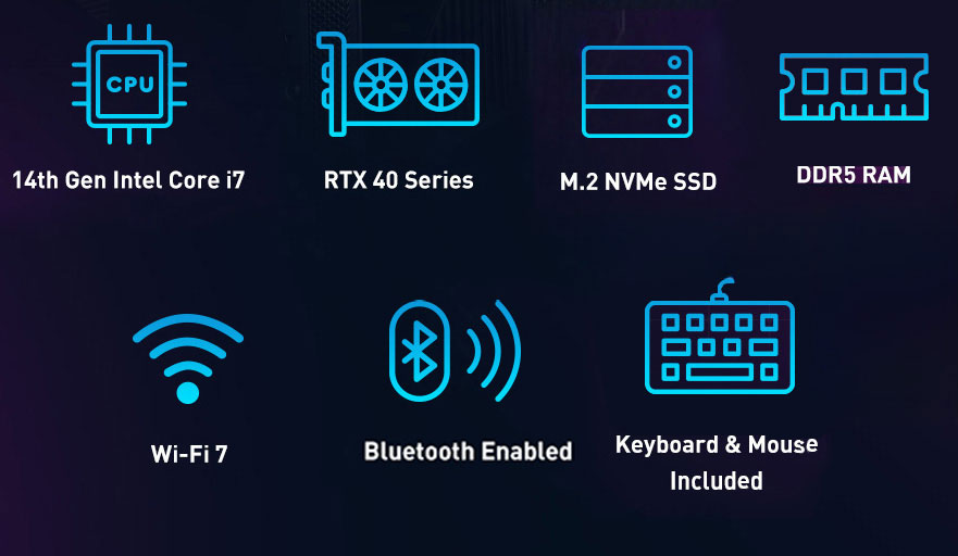MSI Gaming Desktop Aegis R2 A14NUE7-805US Intel Core i7-14700F 32GB ...