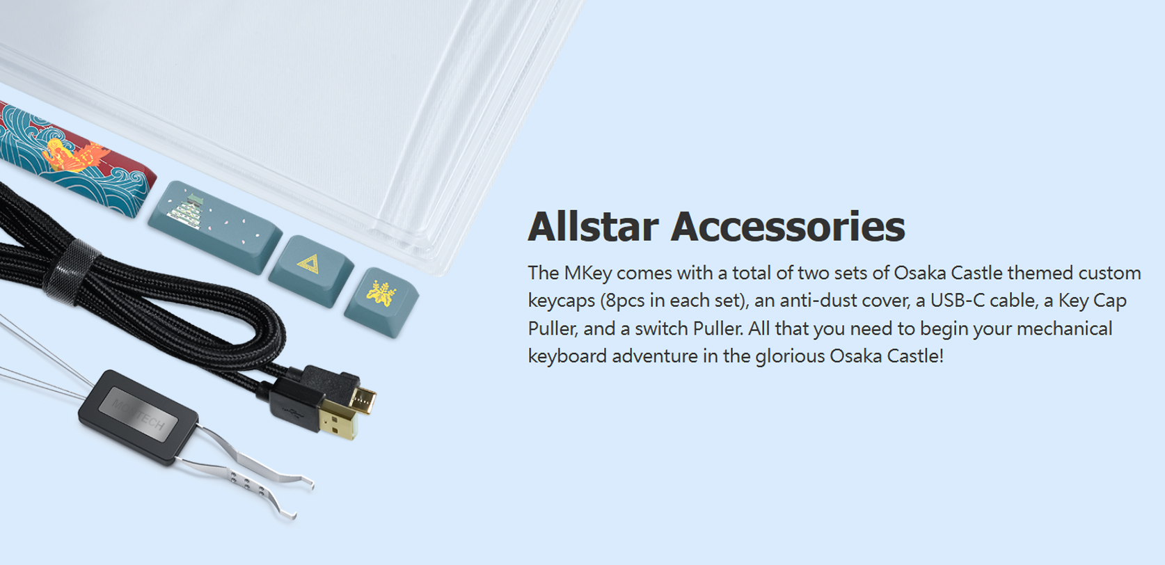 Montech MKey Mechanical Gaming Keyboard: Customizable RGB LED, Premium ...
