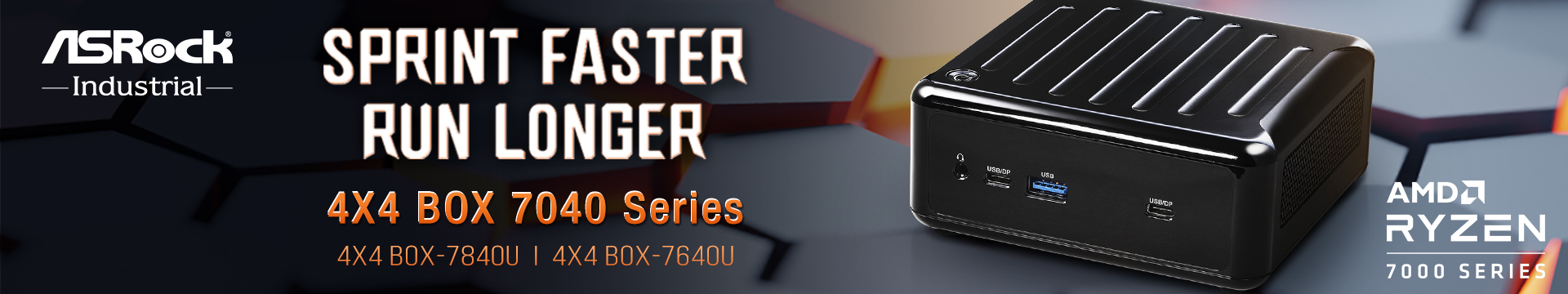 ASRock 4X4 BOX-7640U DDR5 2.5 Gigabit LAN WiFi-6E Barebone System ...