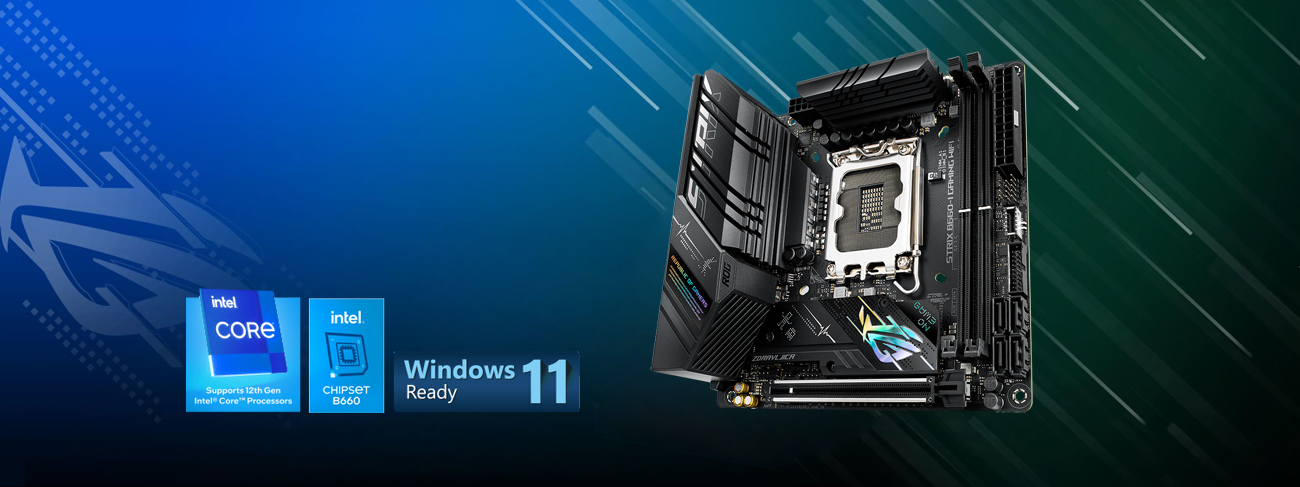 ASUS ROG STRIX B660-I GAMING WIFI LGA 1700 (Intel 12th & 13th Gen) Mini ...