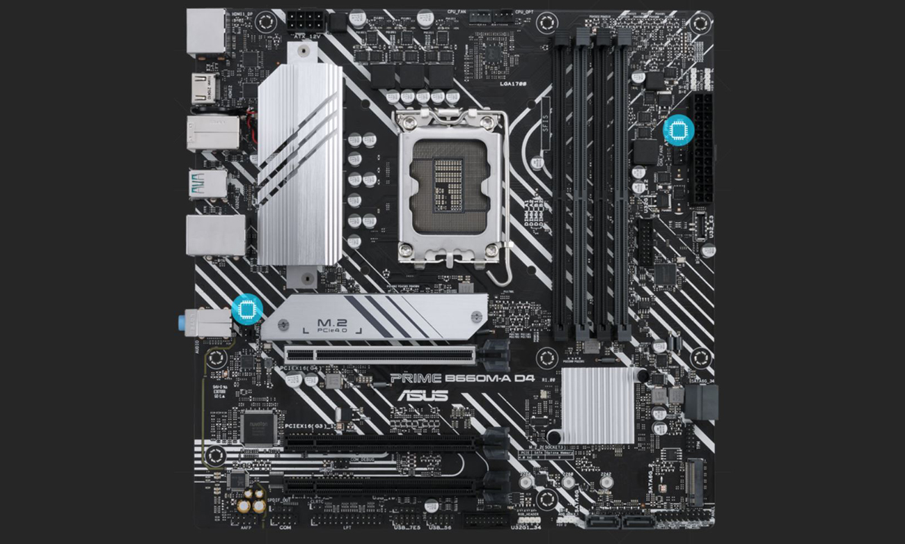 ASUS PRIME B660M-A D4 LGA 1700 (Intel 12th & 13th Gen) mATX Motherboard ...