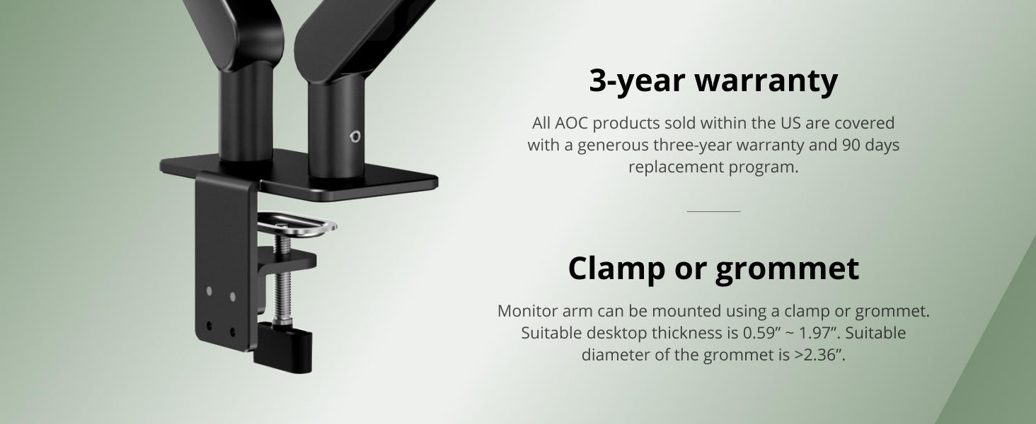 AOC AM420G Desk-mount Monitor Arm - Newegg.com