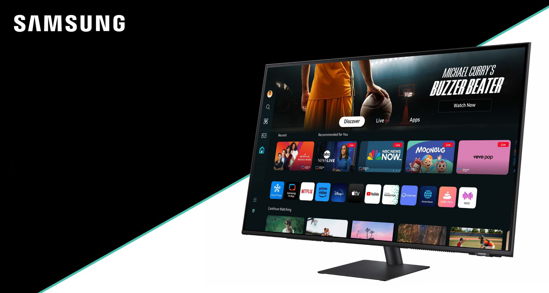 Samsung 43" Smart Monitor M7 (M70D) 4K UHD with Streaming TV, Speakers ...