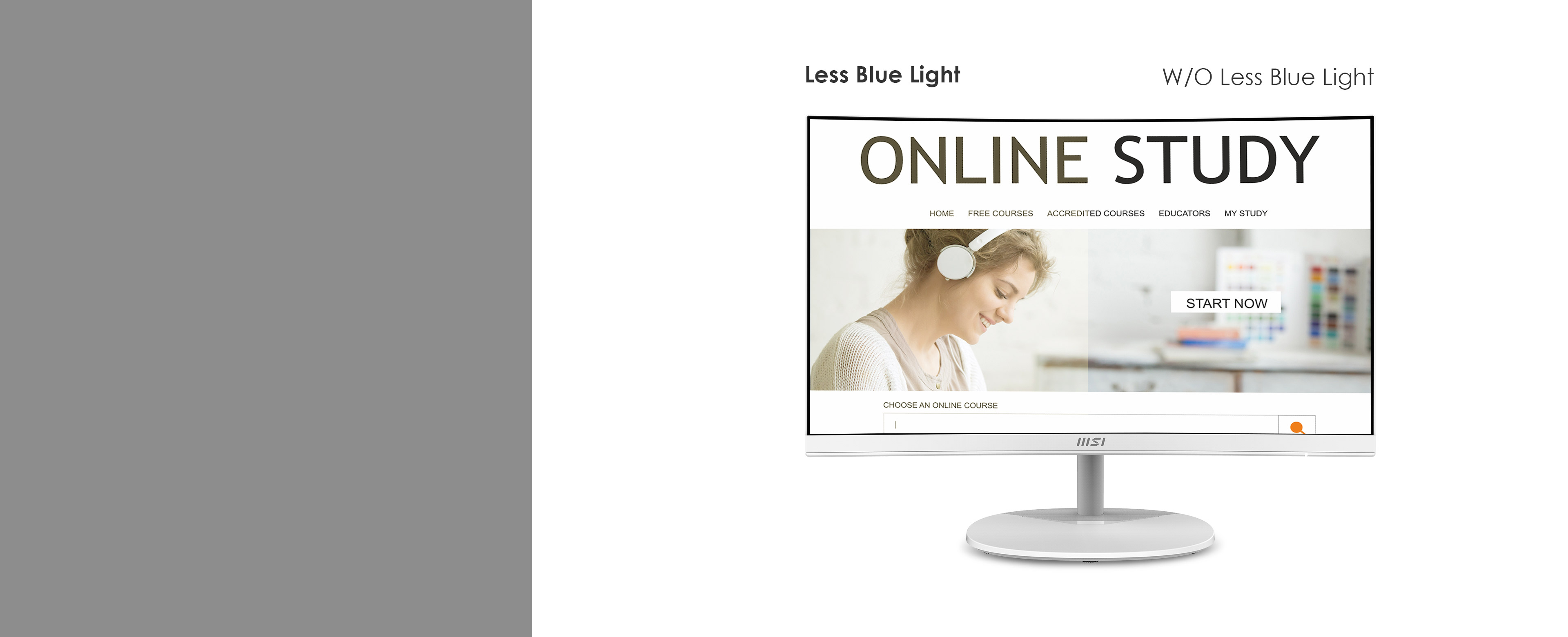 MSI 24" 75 Hz VA FHD Monitor 4ms (GTG) NA Curved Pro MP241CAW - Newegg.com