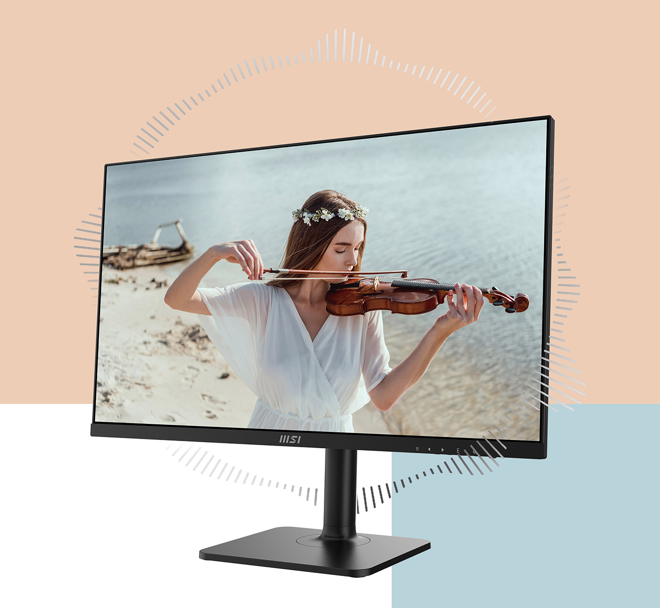 MSI Modern MD272XP 27" IPS 1920 x 1080 (FHD) Computer Monitor, 100 Hz ...