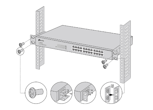 TP-Link RackMount Kit-19 Mounting Bracket - Newegg.com