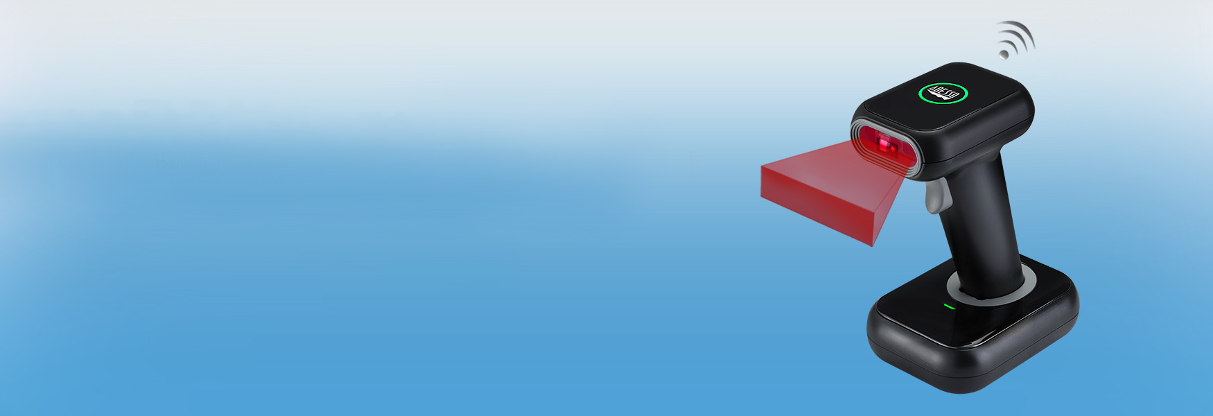 Adesso NUSCAN 2700R 2D Wireless Barcode Scanner with Charging Cradle ...