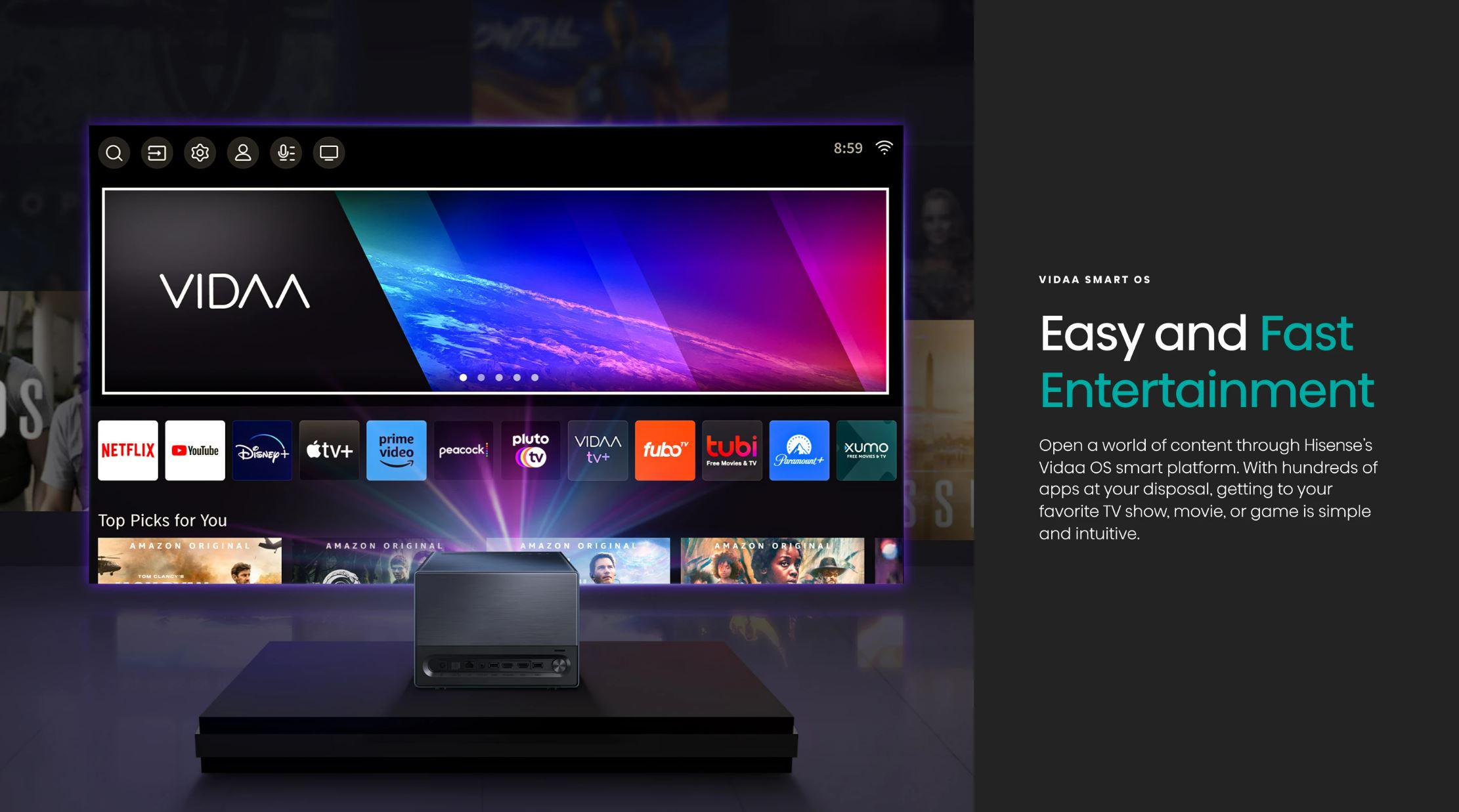 Hisense C1 Laser Mini Projector - Newegg.com