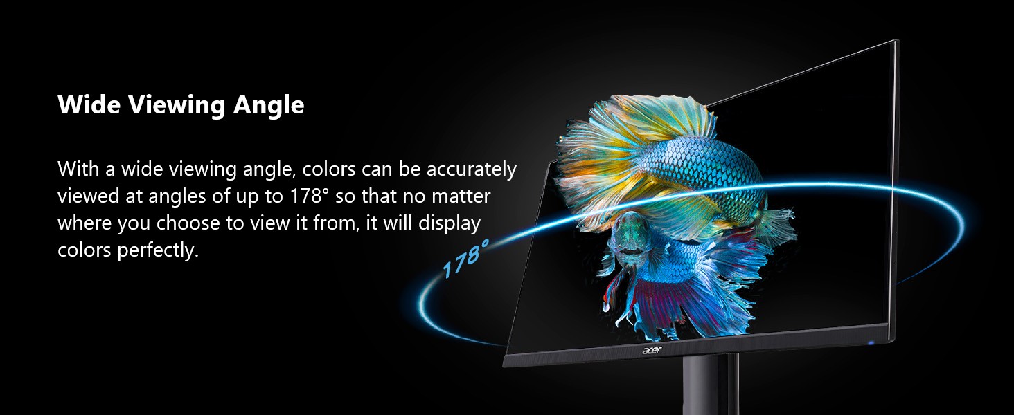 Acer KA272 EBI 27" IPS Full HD (1920 x 1080) Zero-Frame Gaming Office ...