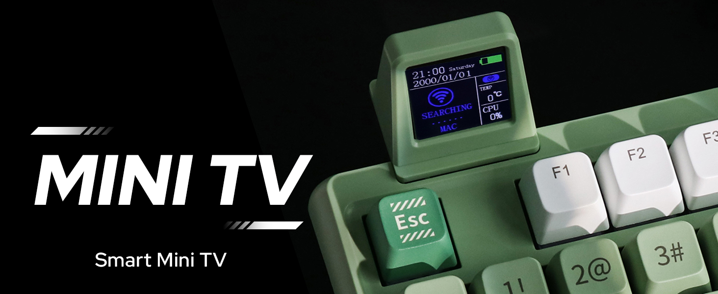 EPOMAKER RT100 97 Keys Gasket BT5.0/2.4G/USB-C Mechanical Keyboard with ...