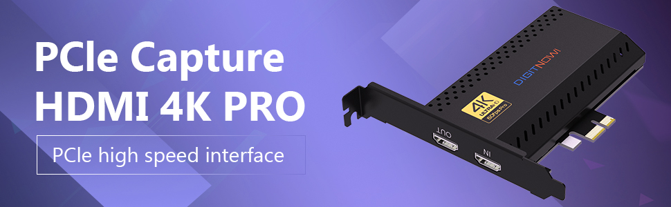 DIGITNOW PCIe Capture Card 4Kp60 - Live Gamer 4K Video Capture Card ...
