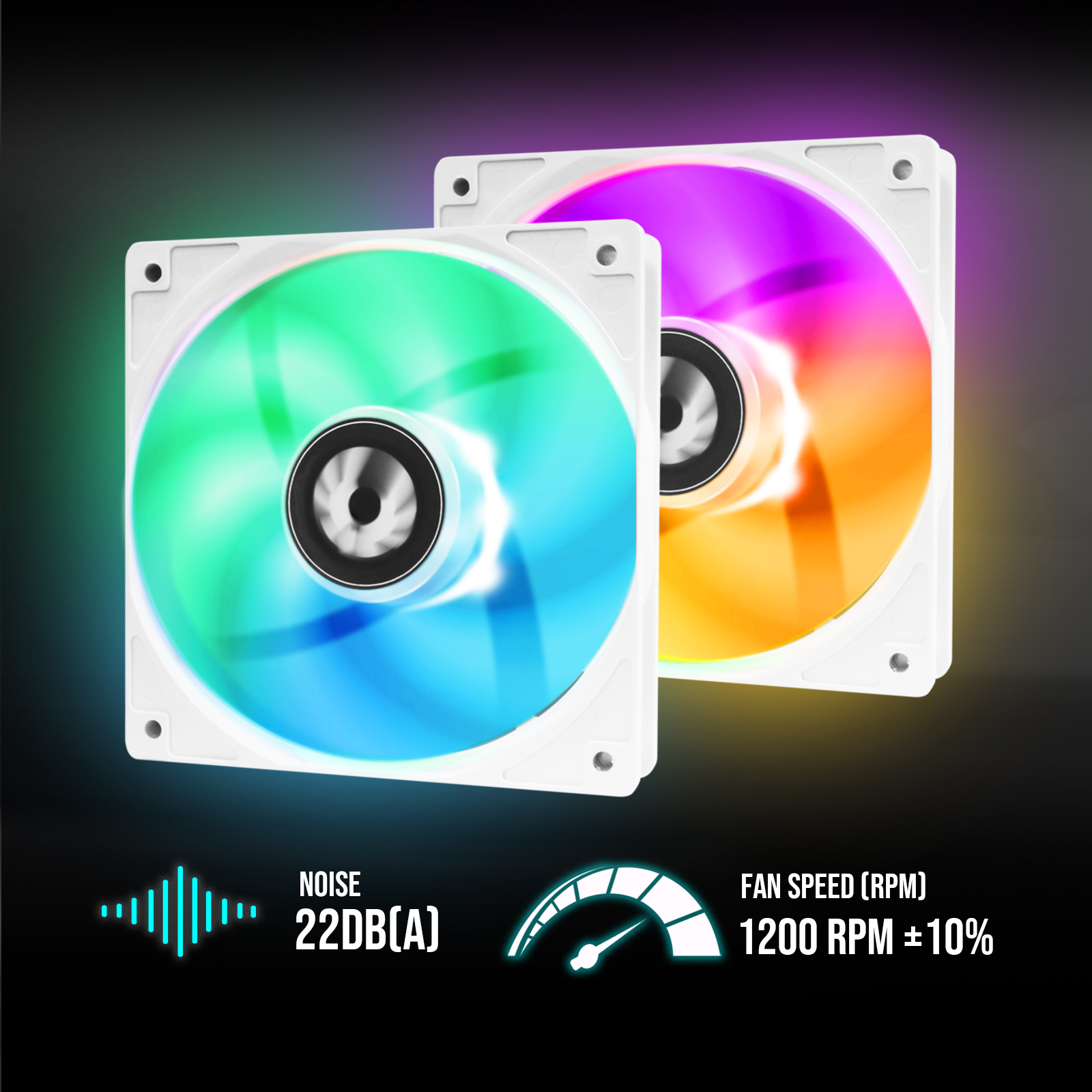 BitFenix Spectre Digital ARGB (3 pin 5V) PC Gaming Silent Fan – 120mm ...