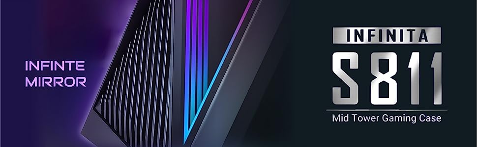 Raidmax S811 Optical Illusion of an Unlimited ARGB Light with Switch ...