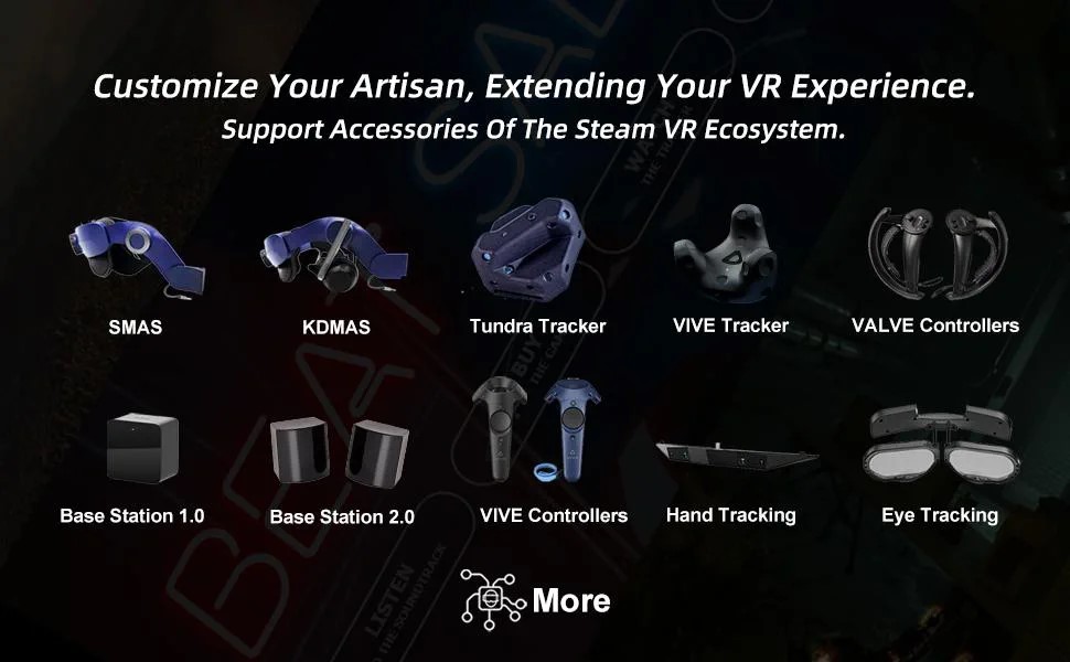 Outlet: Pimax 8K Plus VR Headset,4K CLPL Displays, 200°FOV, with 2 * Sword Controllers, SteamVR ...