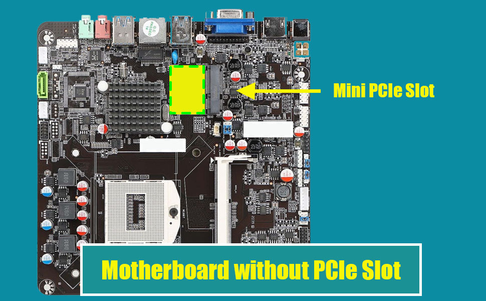 Mini PCIe Extension Cable 23.6 Inch/60cm, Mini PCI-E to PCI-E X4 Riser ...