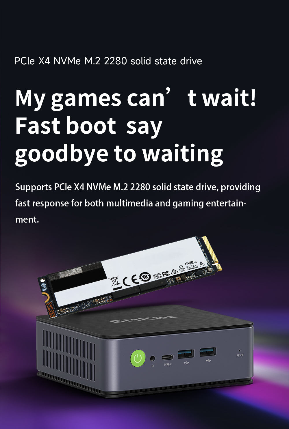 MLLSE GMKtec K2 Mini PC AMD Ryzen 7 7735HS 8C/16T DDR5 16G RAM 1TB ROM ...