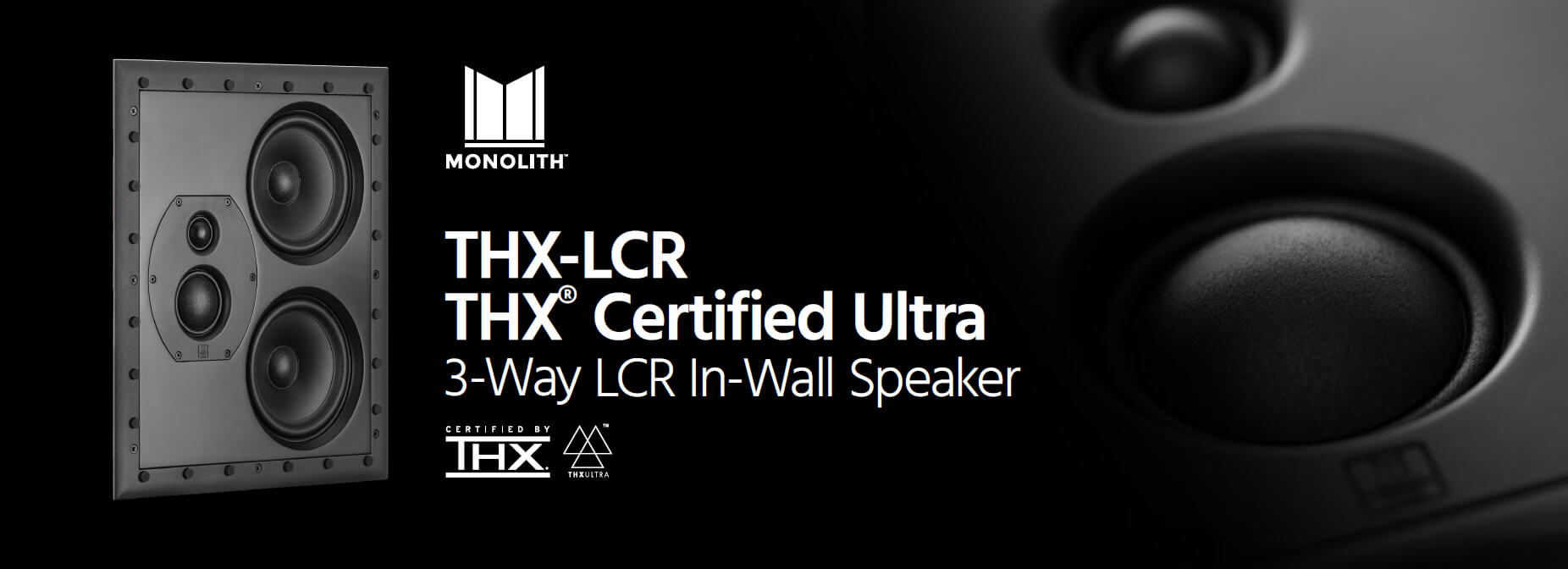 Monoprice Monolith THX-LCR THX Ultra Certified 3-Way LCR In-Wall ...