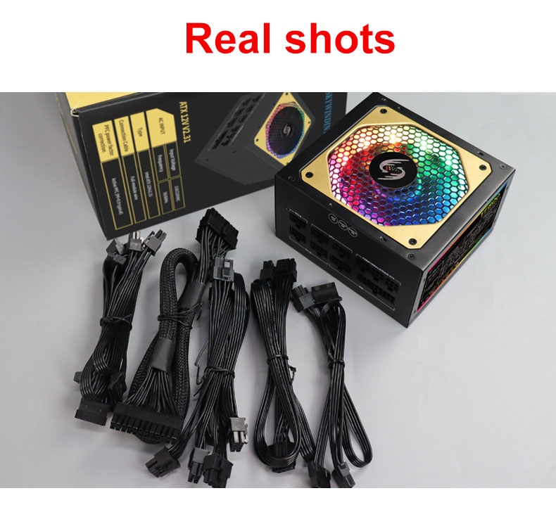 Power Supply for PC 800W Full Module 80plus 800w Psu Fonte Black Cables ...