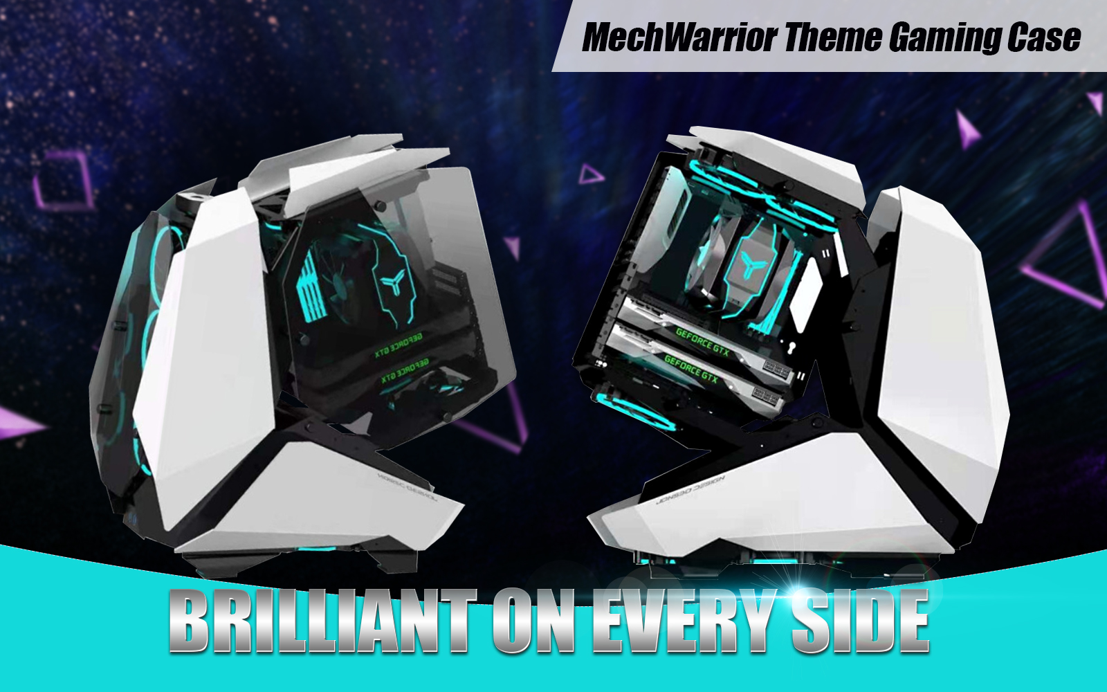 JONSBO MechWarrior MOD-5 Gaming Computer Case Support ATX Motherboard ...