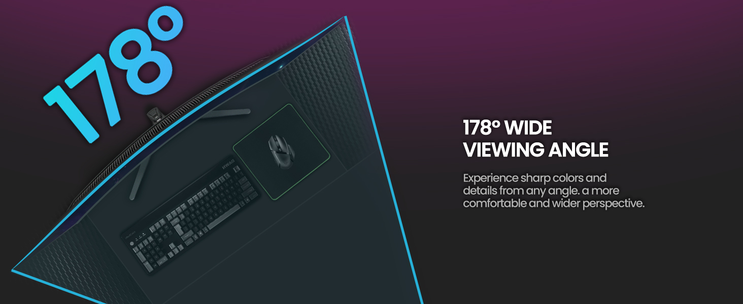 CRUA 32" 180Hz Curved Gaming Monitor,1800R Display,1ms(GTG) Response ...