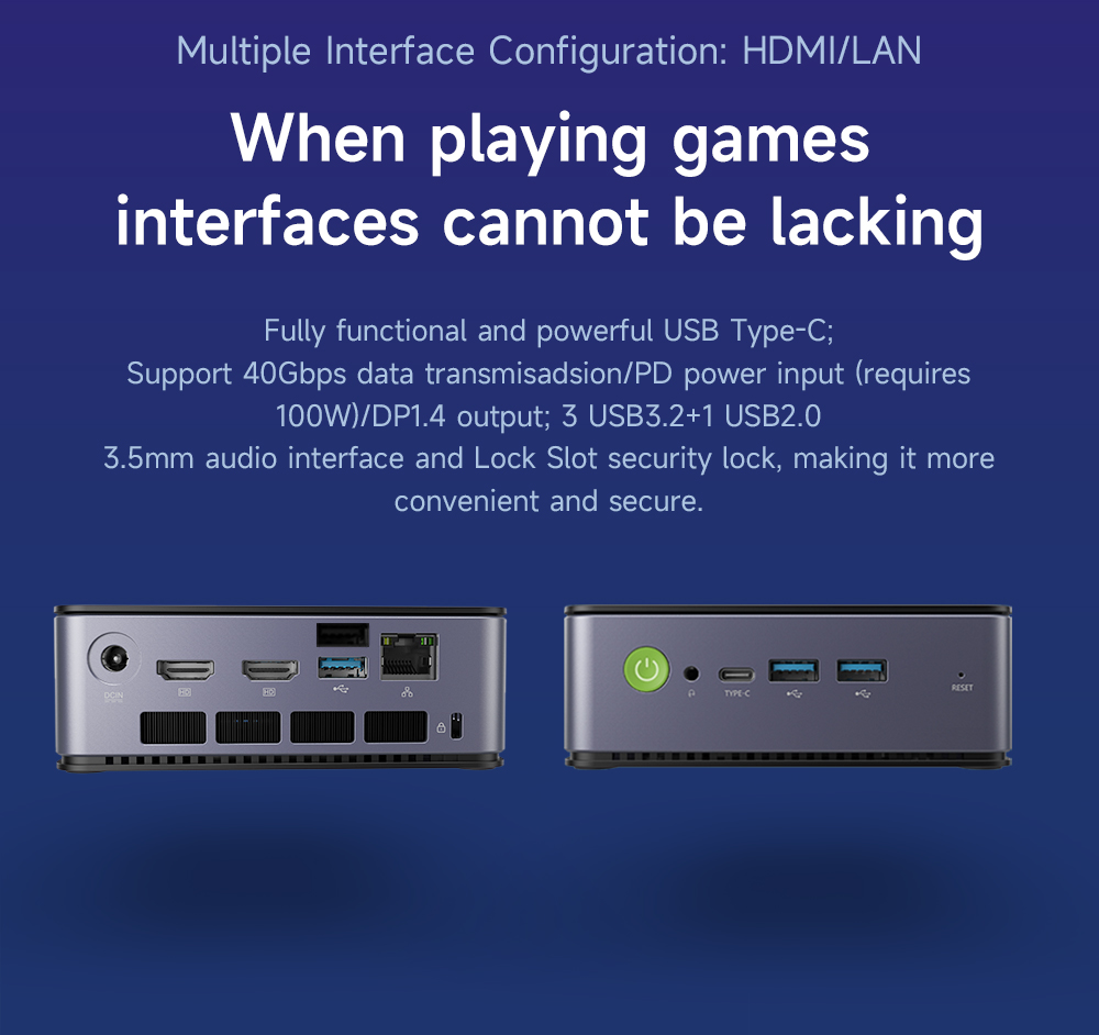 MLLSE GMKtec K2 Mini PC AMD Ryzen 7 7735HS 8C/16T DDR5 16G RAM 1TB ROM ...