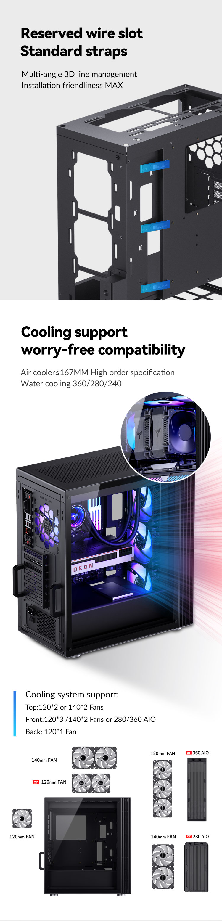 JONSBO U6 BLACK ATX Mid Tower Aluminum Computer Case, Semi-blackened ...