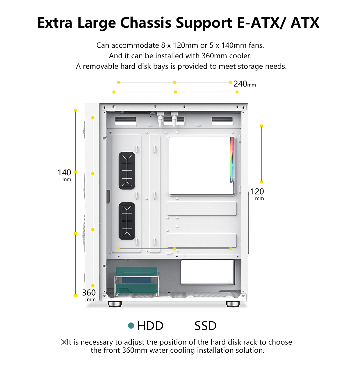 SAMA 3509 Open Door Tempered Glass ATX Mid Tower Gaming Computer Case ...