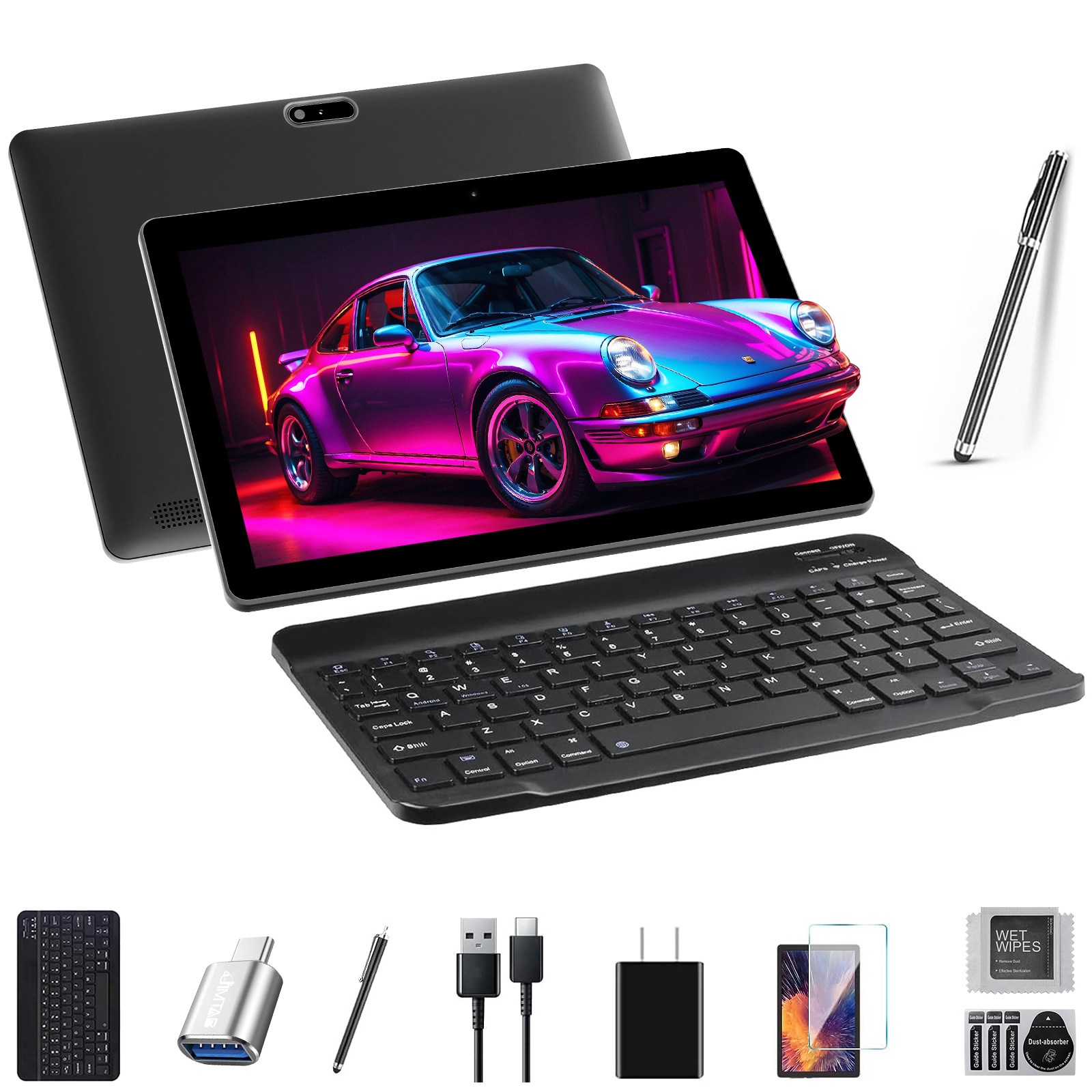 JIMTAB 2K Vivid Tablet, A95 11" Android 12 Tablets, 6GB+128GB Octa-Core ...