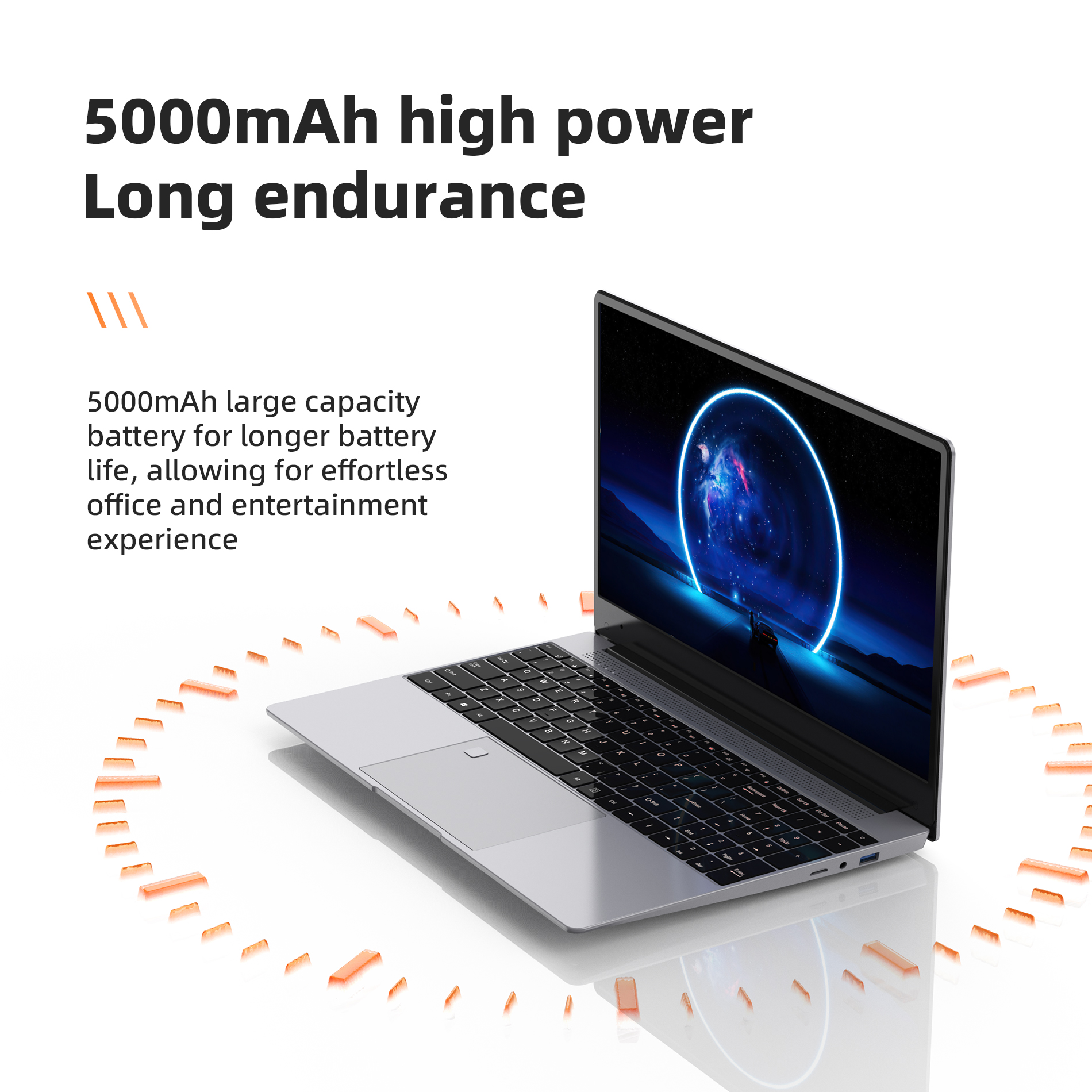 RATEYUSO Windows 11 Pro Laptop,Intel N5095 CPU Notebook,16GB DDR4 RAM ...