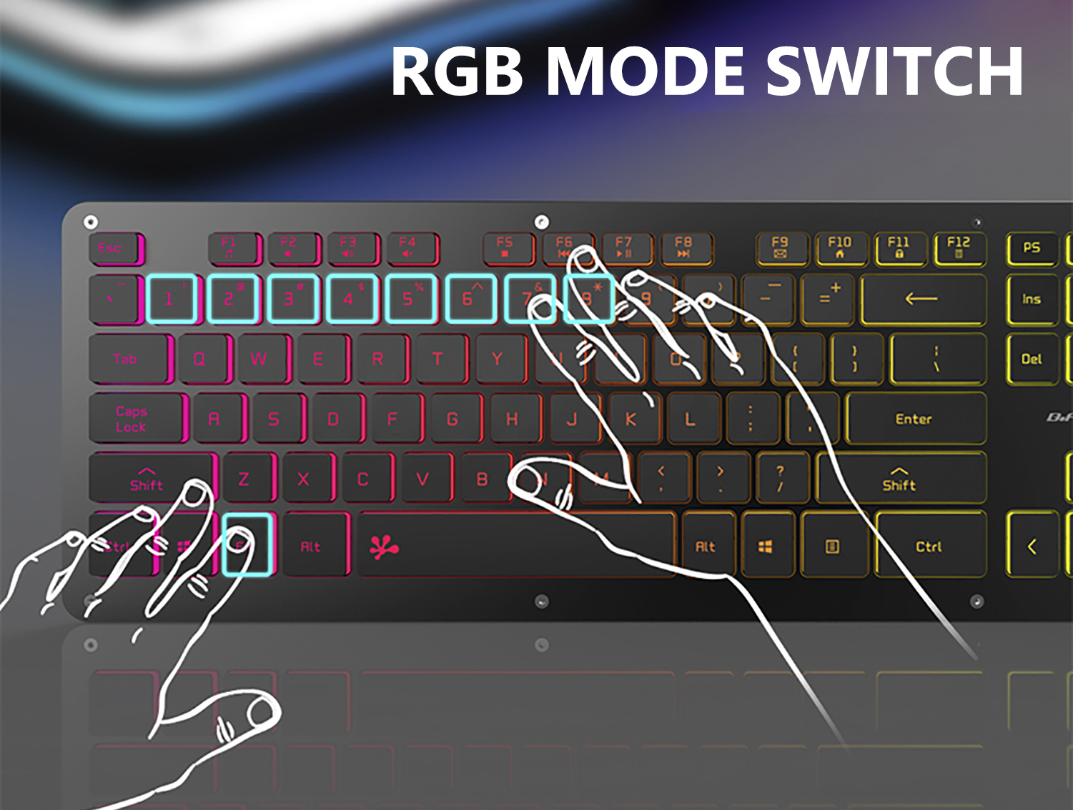 CORN GK5 Aluminum Alloy Silent Typing Keyboard for Office and Daily Use ...