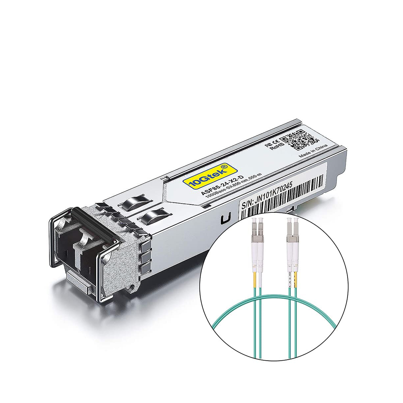 10GBase-SR SFP+ Transceiver, 10G 850nm MMF, up to 300 Meters ...