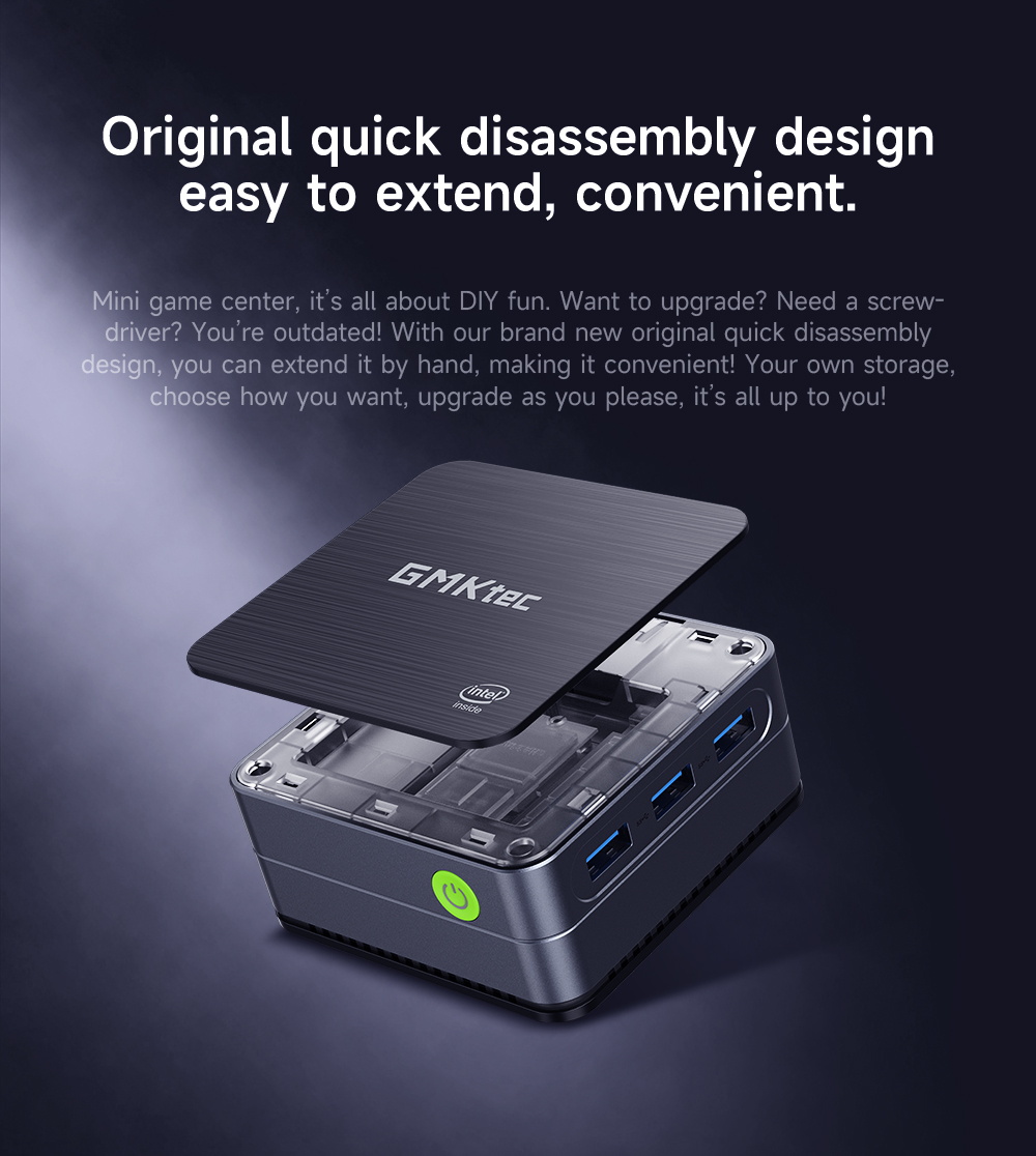 MLLSE GMKtec G2 Mini PC Windows 11 Pro Alder Lake N100 Intel 12th DDR5 ...