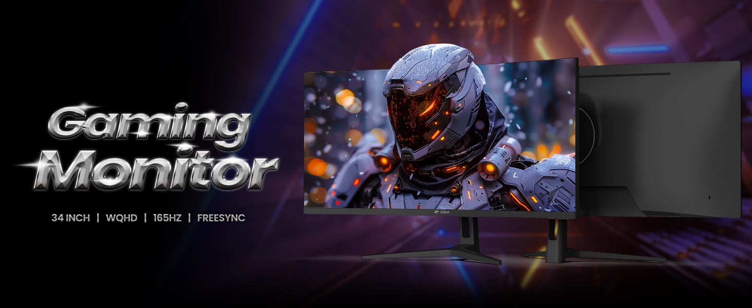 CRUA 34Inch Ultrawide Gaming Monitor, WQHD(3440*1440P)144Hz CRUA 34Inch Ultrawide Gaming Monitor, WQHD(3440*1440P)144Hz