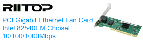 PCI Gigabit Network Card Intel 82540 LAN Card 1000M RJ45 Diskless ...