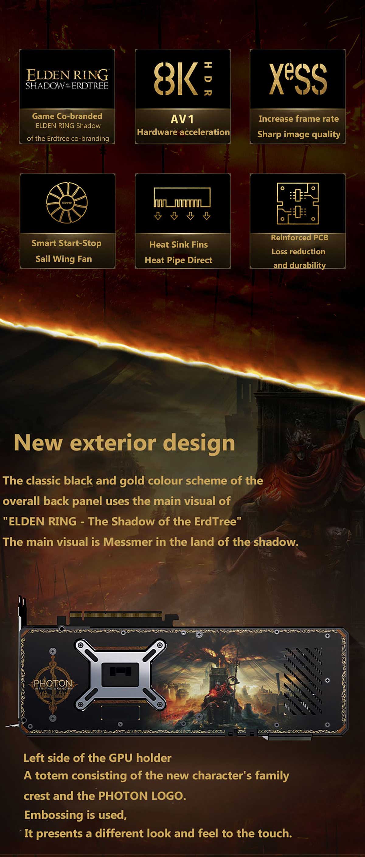 GUNNIR Intel Arc A770 Photon 16G OC X ELDEN RING Shadow of the Erdtree ...