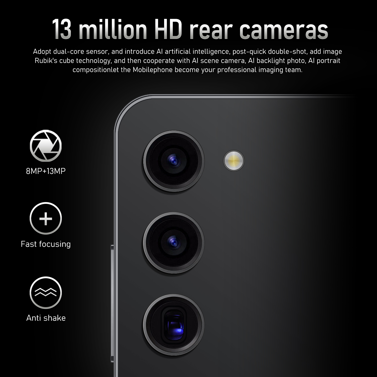 GAMAKOO G23 Android Smartphone Dual SIM 64GB+4GB 6.52 inch 4G Unlocked Cell Phone Octa-Core ...