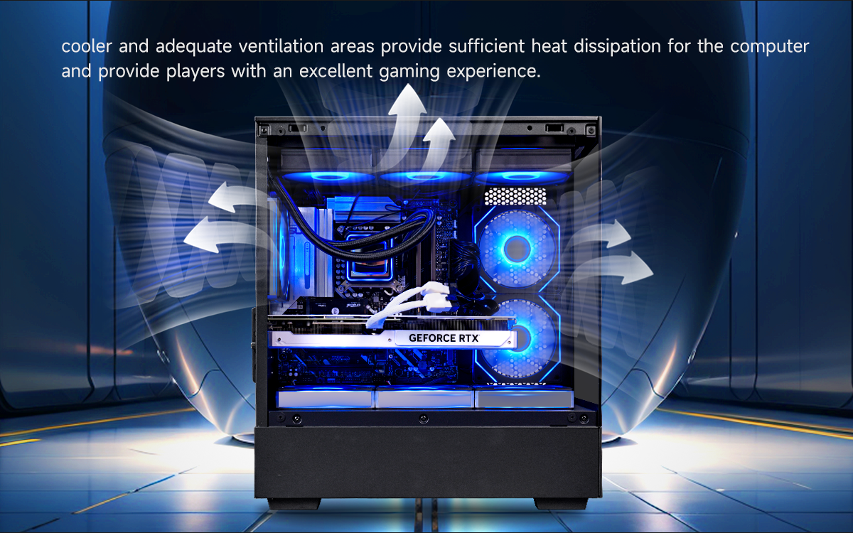 IPASON Gaming Desktop, intel U7 265K, NVIDIA RTX4070 Super, 32GB DDR5 RAM, 1TB M2 NVMe, Z890M ...