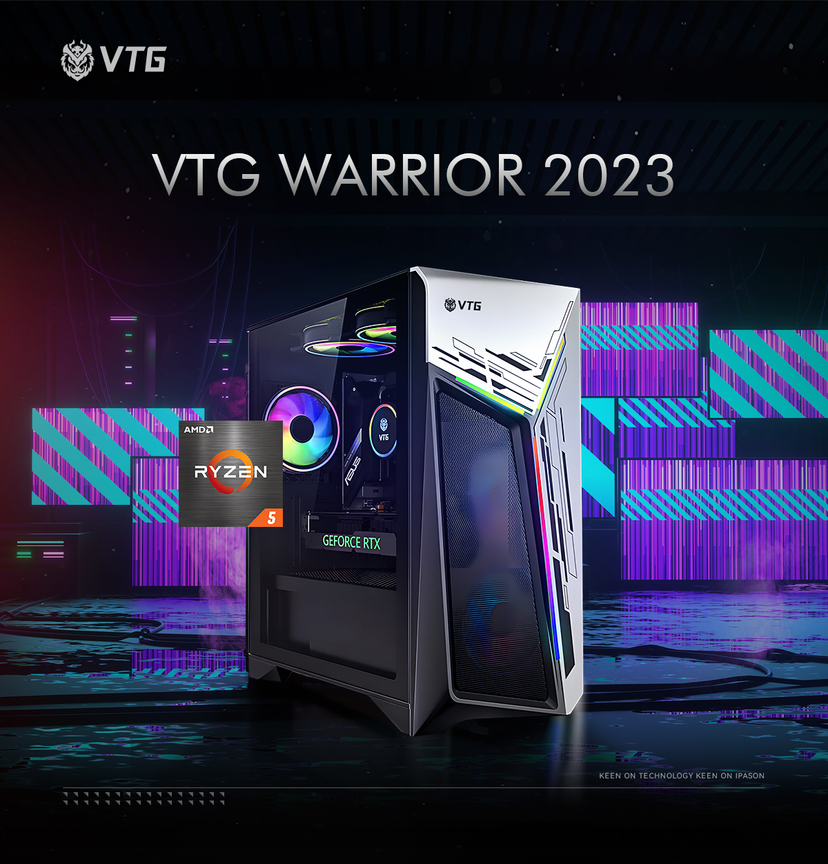 VTG Gaming PC Desktop Ryzen5 7500F (6 Core up to 5GHz 5nm),AMD Radeon ...