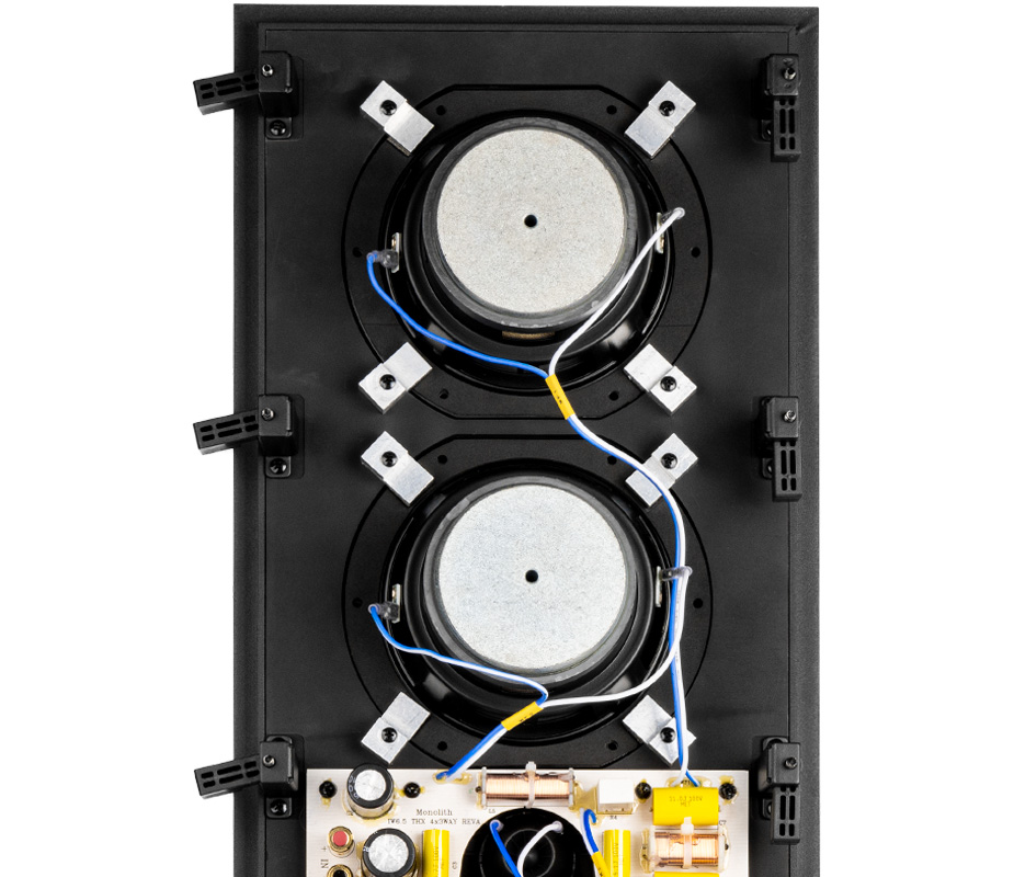 Monoprice Monolith THX-465IW THX Certified Ultra 3-Way In-Wall Speaker ...