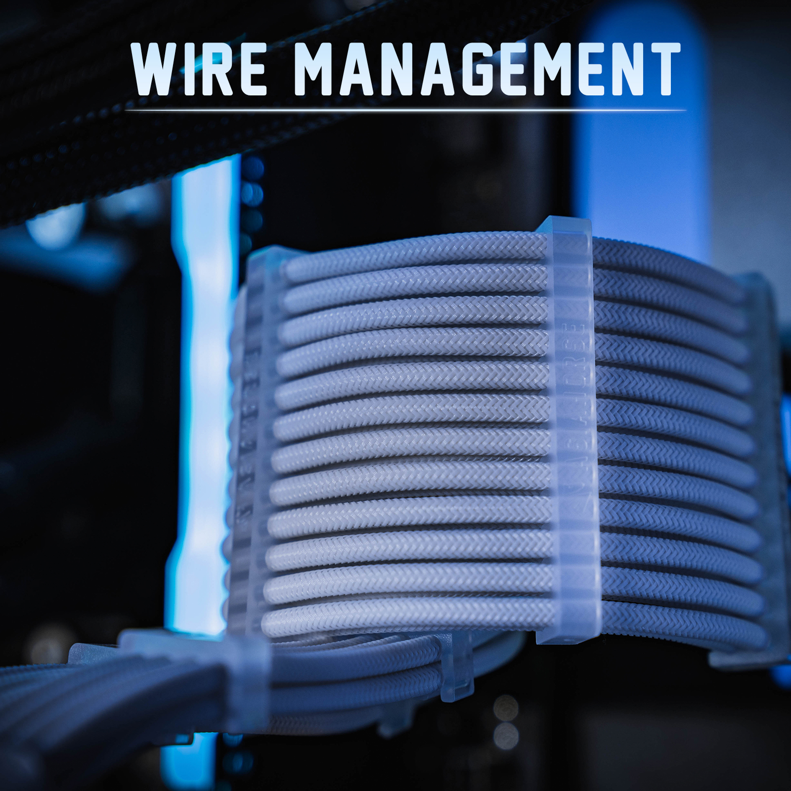 Asiahorse Transparent White cable combs for psu cable,extension cable ...